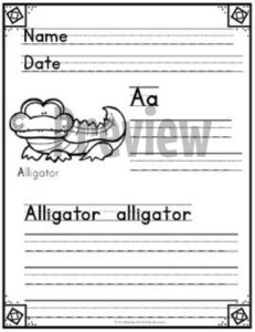 My Animal ABC Alphabet Book Beginning Sounds Handwriting | Made By Teachers