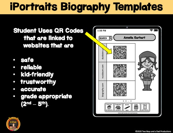 Biography Templates for Research and Writing | Made By Teachers