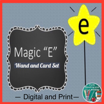 Magic E Wand and Cards set - Made By Teachers