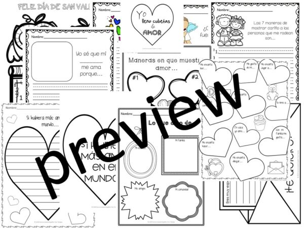 Valentine's Day in Spanish | Día de San Valentín | Actividades de ...