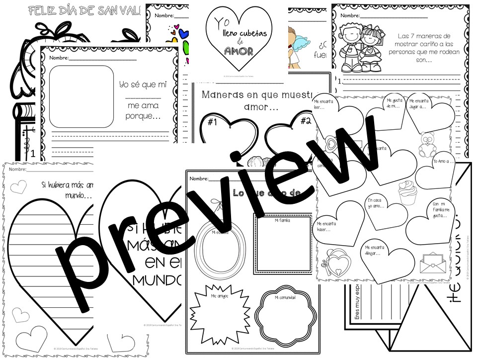 Valentine's Day in Spanish | Día de San Valentín | Actividades de ...