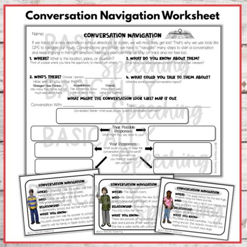 Conversation Skills Activity Planning Initiating and Maintaining a ...