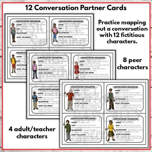 Conversation Skills Activity Planning Initiating and Maintaining a ...