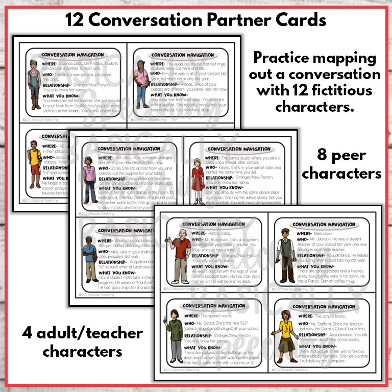 Conversation Skills Activity Planning Initiating and Maintaining a ...