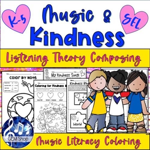 KINDNESS Music Activities | Made By Teachers