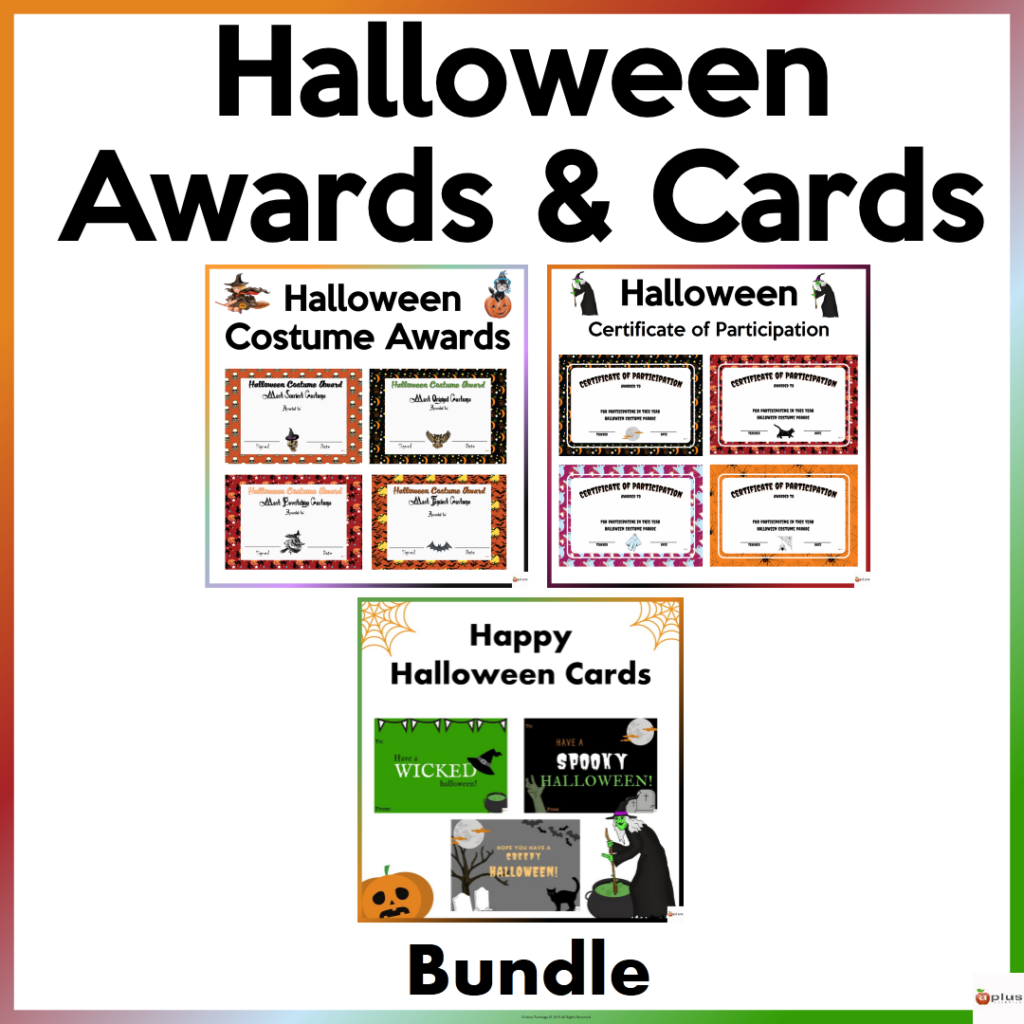 Halloween Awards and Cards Bundle | Made By Teachers