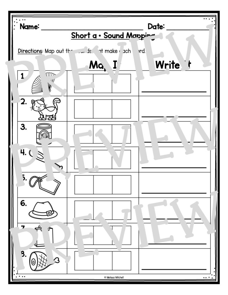 Short a CVC Words Worksheets | Made By Teachers