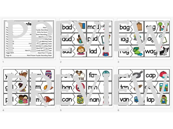 Short a CVC Words Centers and Games | Made By Teachers
