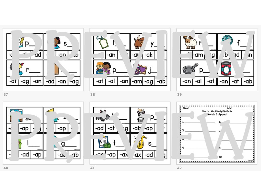 Short a CVC Words Centers and Games | Made By Teachers