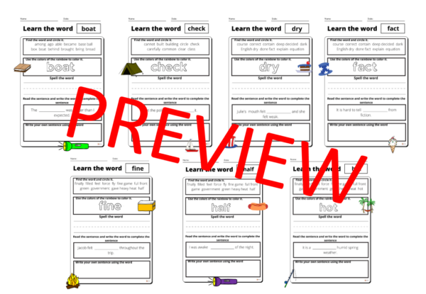 Sight Words Worksheets Summer Theme | Made By Teachers
