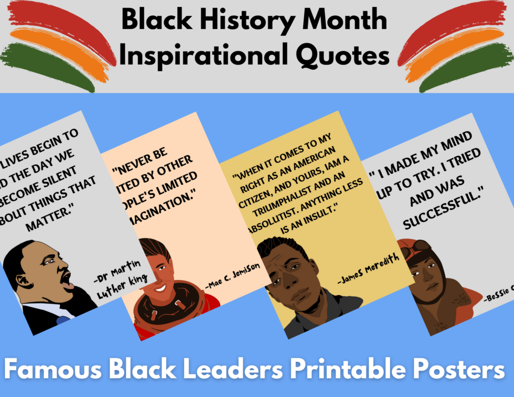 Black History Month Inspirational Quotes| Famous Black Leaders ...