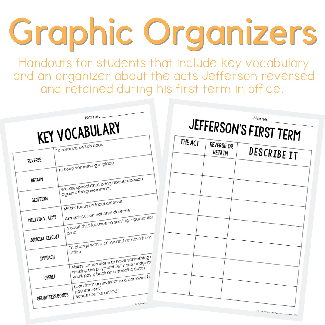 Thomas Jefferson Projects | Made By Teachers