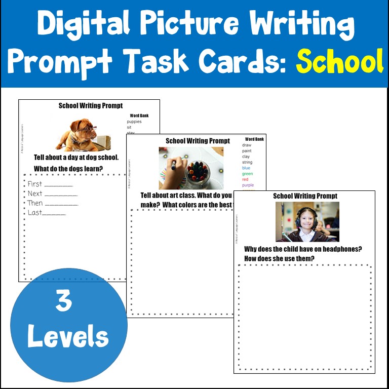 Digital Back to School Picture Writing Prompts | Made By Teachers