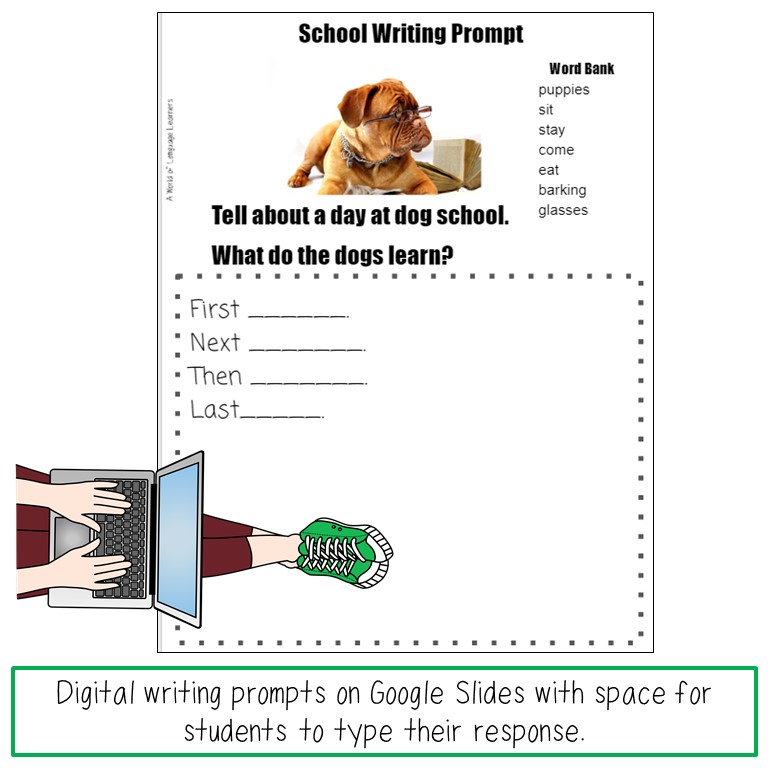 Digital Back to School Picture Writing Prompts | Made By Teachers
