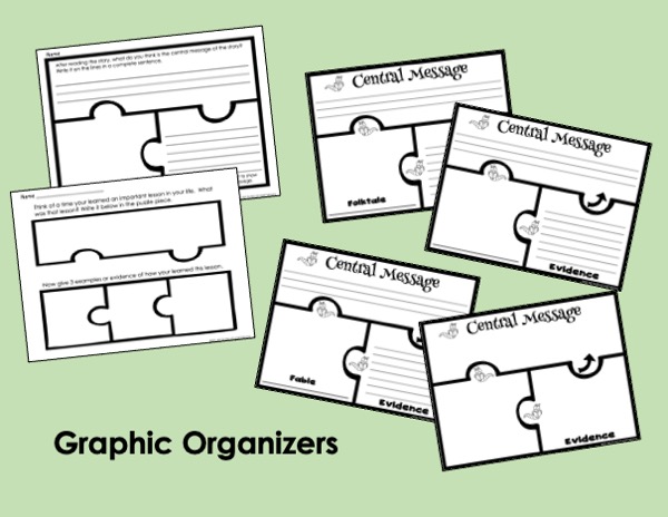 Central Message of Folktales and Fables Puzzle Cards | Made By Teachers