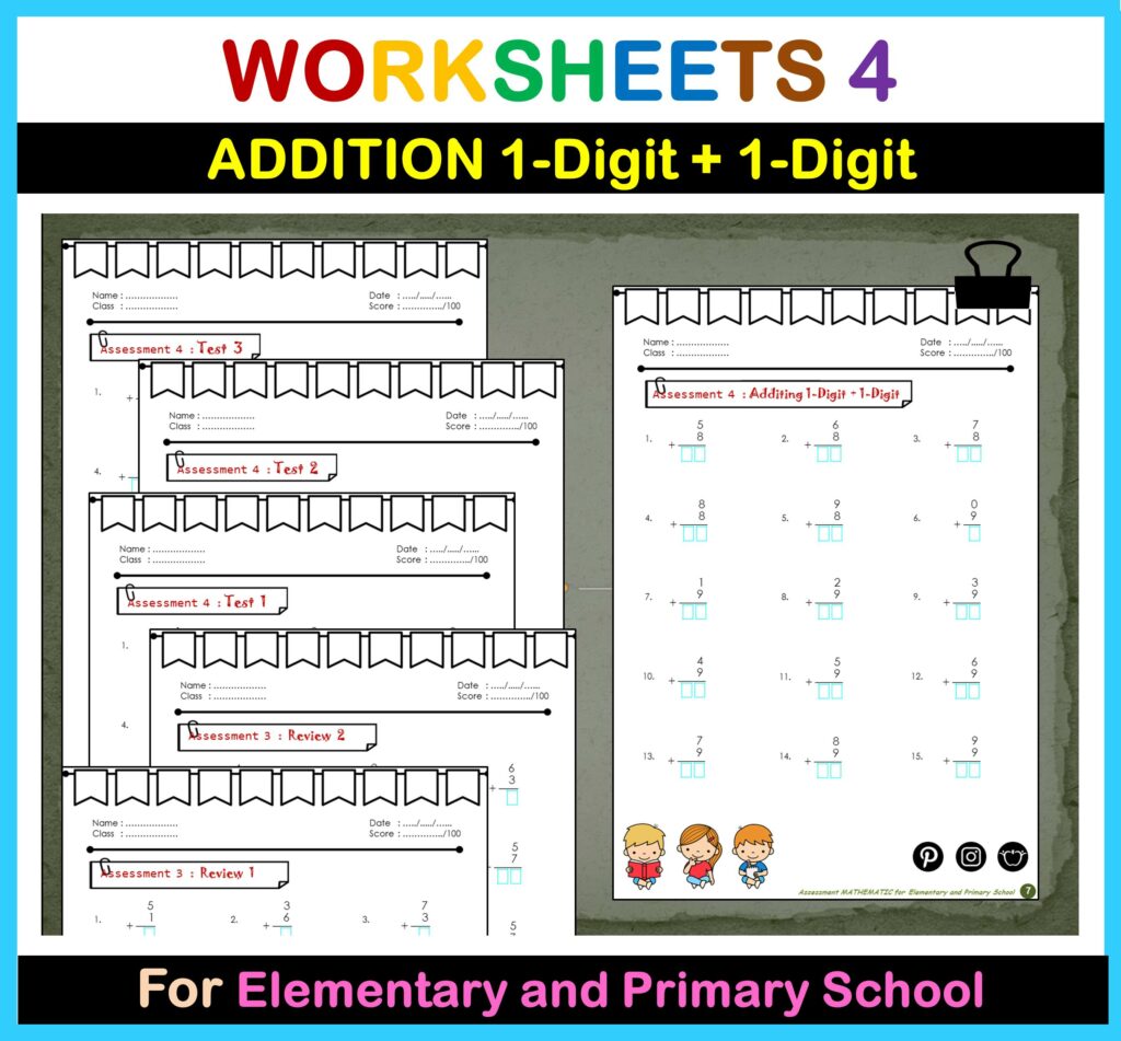 1 Digit Addition – Math Addition Worksheets – Addition Word Problems ...