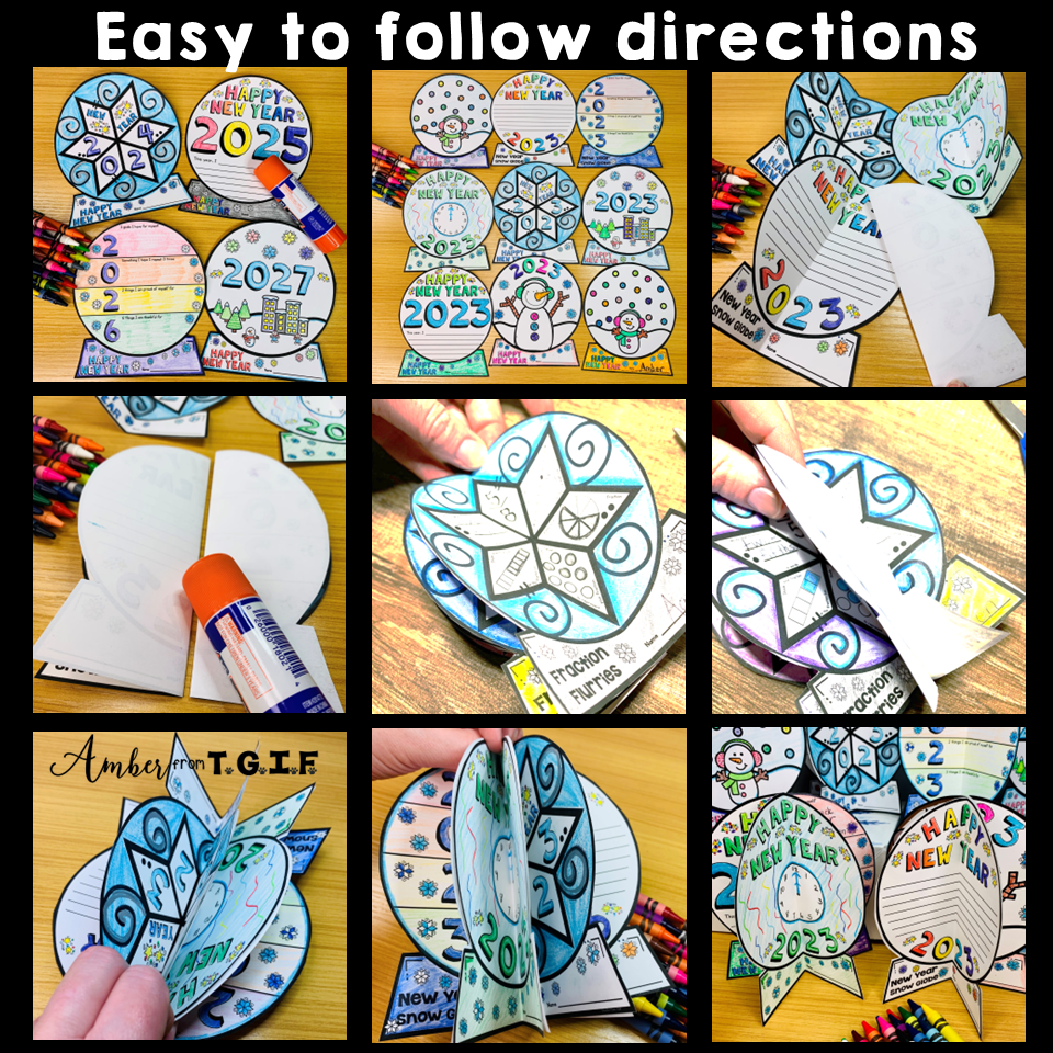 New Year 2023 Craft | Winter Snowglobe Activity | January | Made By ...