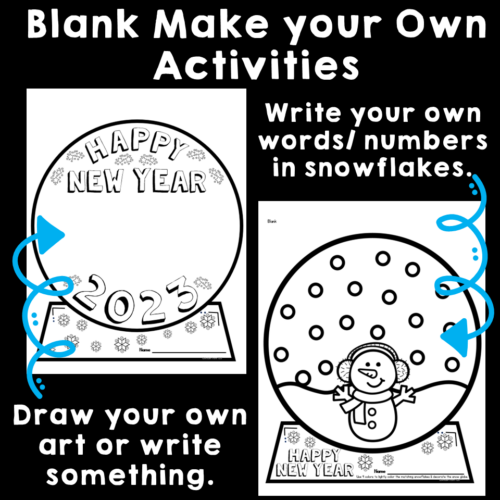 New Year 2023 Craft | Winter Snowglobe Activity | January | Made By ...