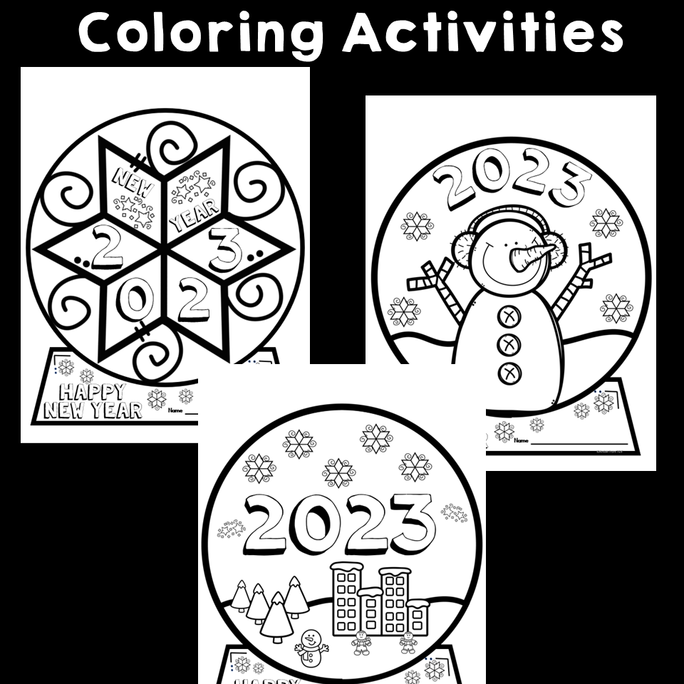 New Year 2023 Craft | Winter Snowglobe Activity | January | Made By ...