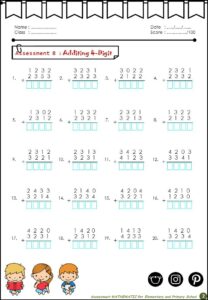 4 Digit Addition – Math Addition Worksheets – Addition Word Problems ...