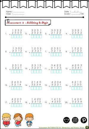 4 Digit Addition – Math Addition Worksheets – Addition Word Problems ...