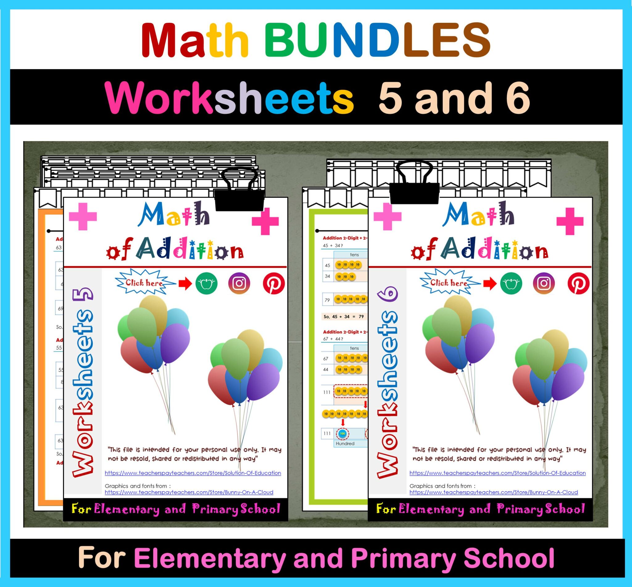Math Division Part 5 to 8 BUNDLES – Division Worksheets – Division Word ...