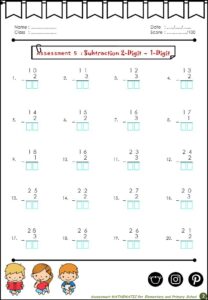 2-Digit Subtraction – Math Subtraction Worksheets – Subtraction Word ...
