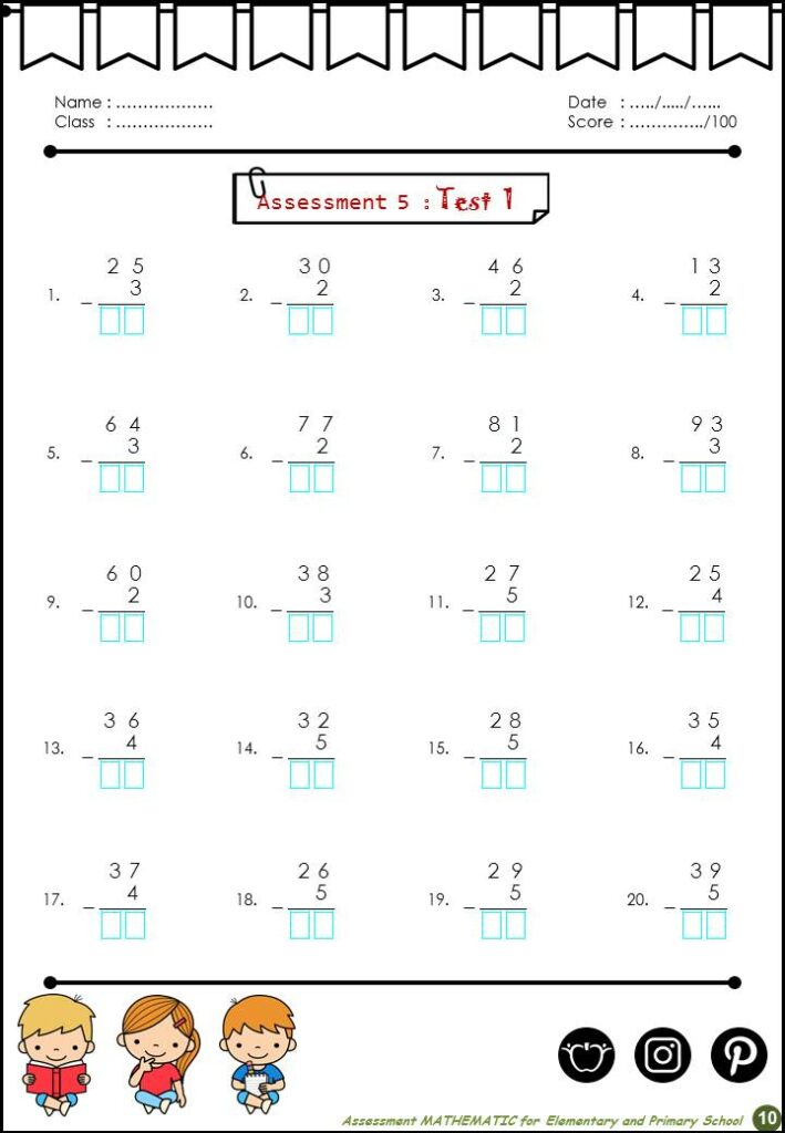 2-Digit Subtraction – Math Subtraction Worksheets – Subtraction Word ...