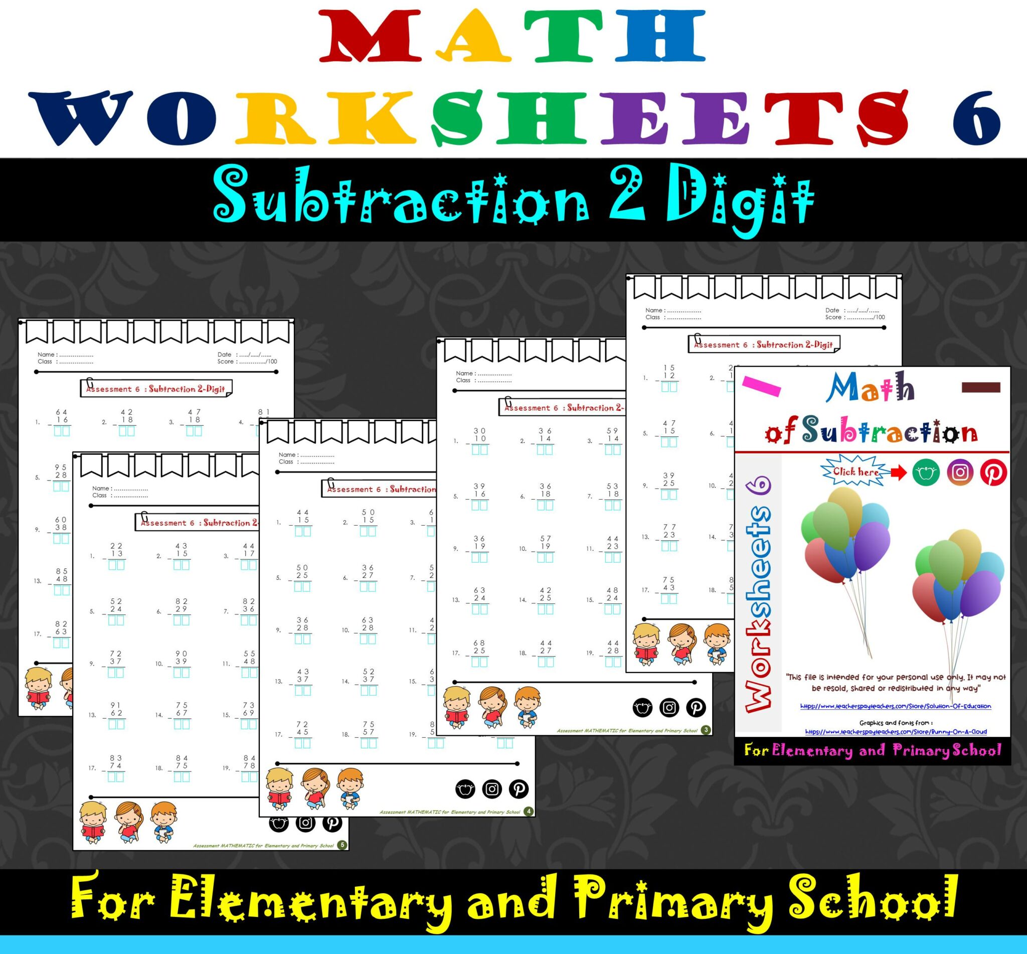 Math Multiplication Part 1 to 4 BUNDLES – Multiplication Worksheets ...