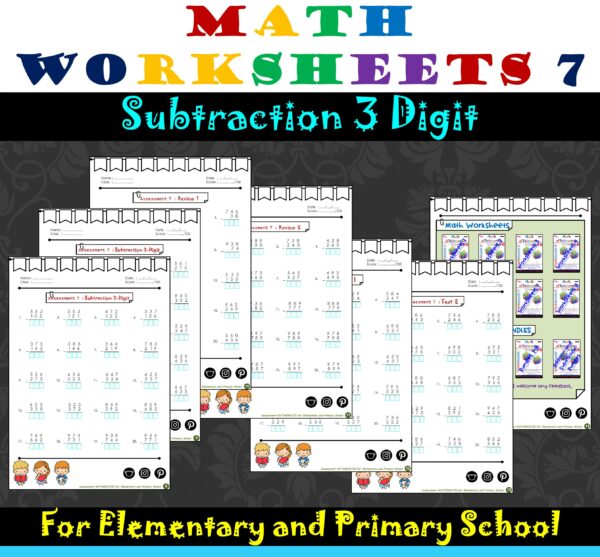 3-Digit Subtraction – Math Subtraction Worksheets – Subtraction Word ...