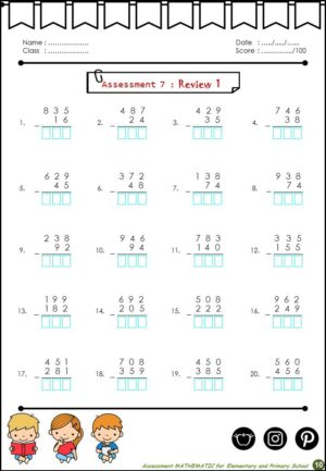 3-Digit Subtraction – Math Subtraction Worksheets – Subtraction Word ...