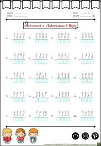 4-Digit Subtraction – Math Subtraction Worksheets – Subtraction Word ...