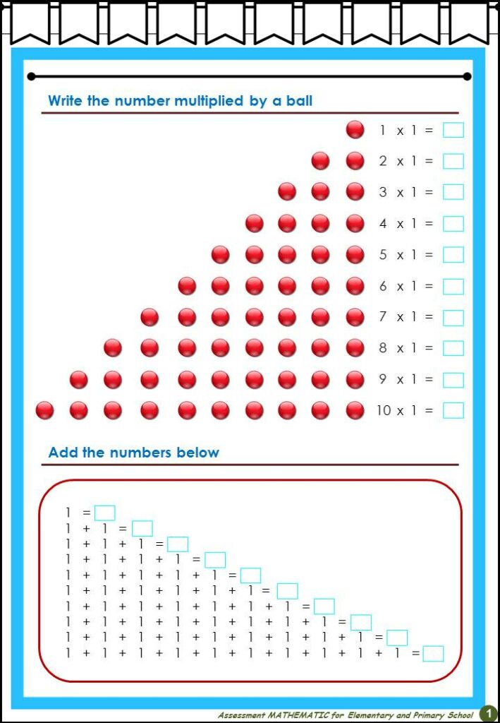 Multiplication 1 to 3 – Math Multiplication Worksheets – Multiplication ...