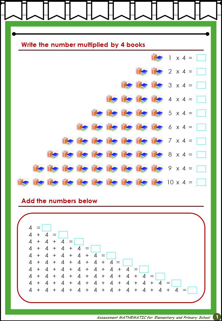 Multiplication 4 to 6 – Math Multiplication Worksheets – Multiplication ...
