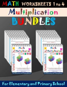 Math Multiplication Part 1 to 4 BUNDLES – Multiplication Worksheets ...