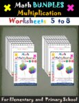 Math Multiplication Part 5 to 8 BUNDLES – Multiplication Worksheets ...