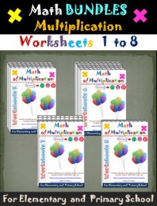 Math Multiplication Part 1 to 8 BUNDLES – Multiplication Worksheets ...