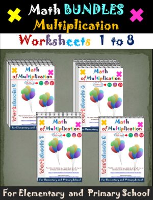 Math Multiplication Part 1 to 8 BUNDLES – Multiplication Worksheets ...