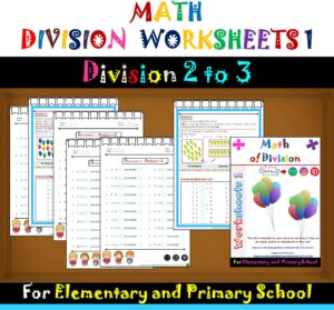 Math Division Part 1 to 4 BUNDLES – Division Worksheets – Division Word ...
