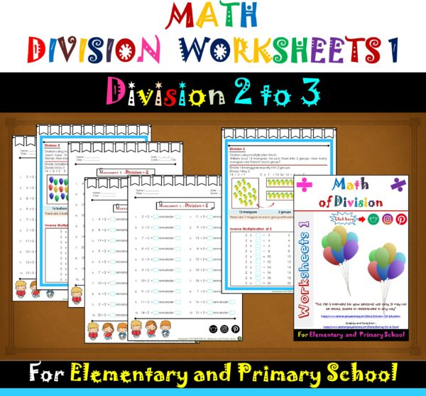 Division 2 and 3 – Math Division Worksheets – Division Word Problems ...
