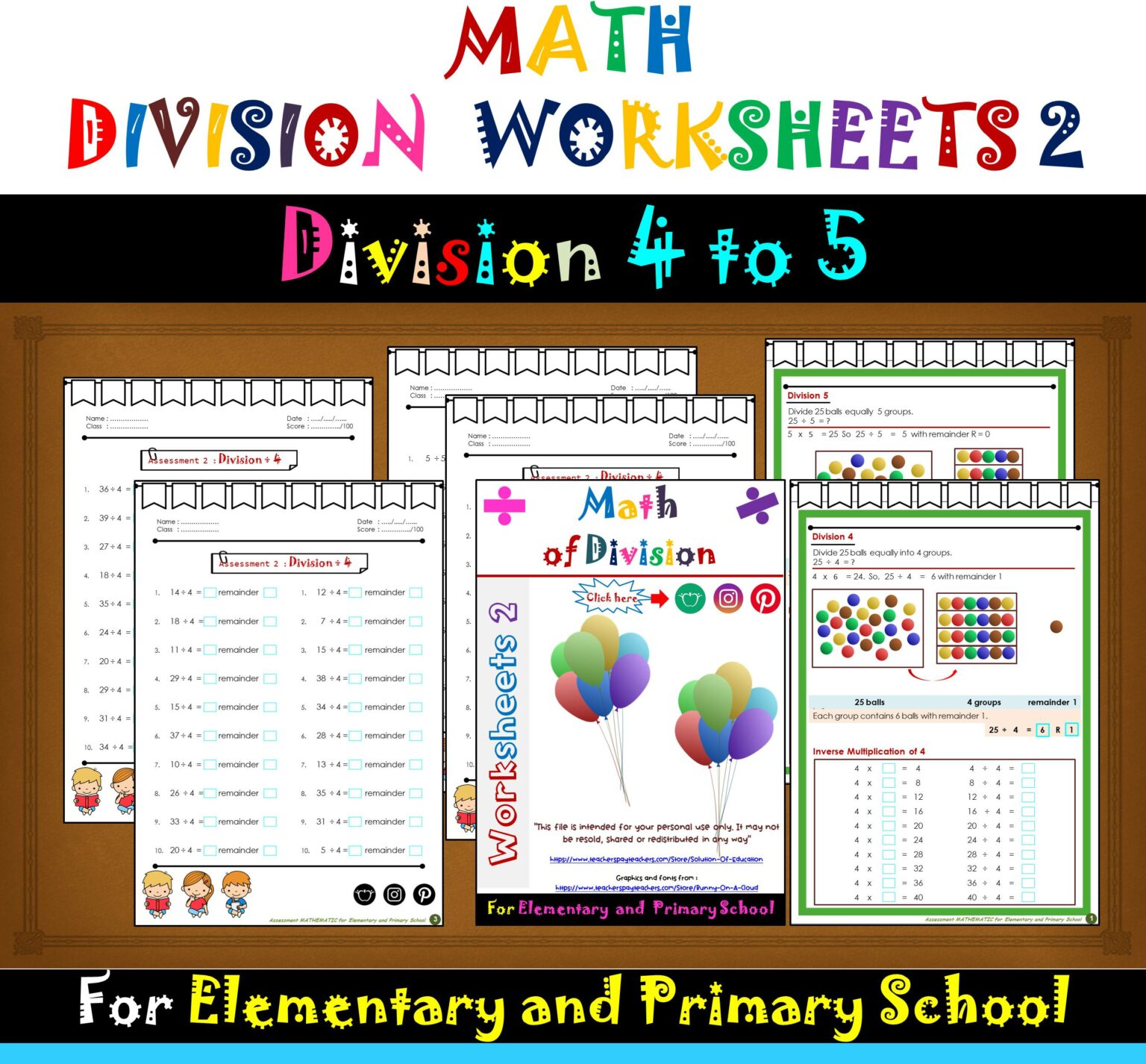 Math Multiplication Part 1 to 8 BUNDLES – Multiplication Worksheets ...
