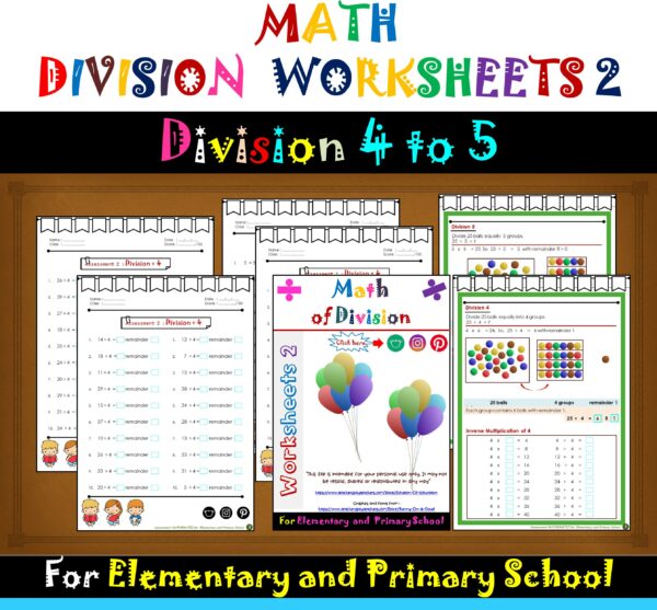 Division 4 and 5 – Math Division Worksheets – Division Word Problems ...
