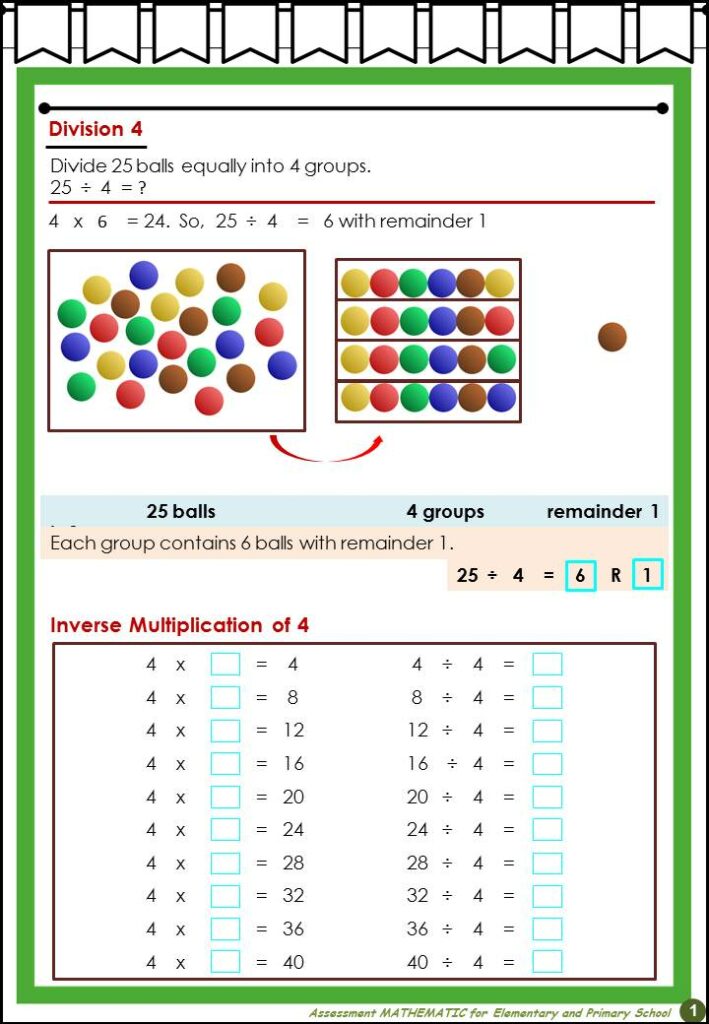 Division 4 and 5 – Math Division Worksheets – Division Word Problems ...