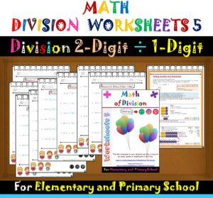 Math Division Part 5 to 8 BUNDLES – Division Worksheets – Division Word ...