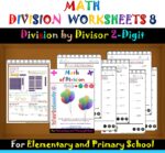 Math Division Part 1 to 4 BUNDLES – Division Worksheets – Division Word ...