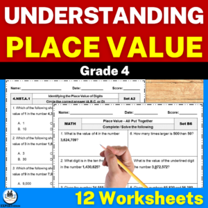 Place Value, Number Forms, Compare, Order & Round Numbers Worksheets ...