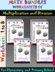 Math Multiplication and Division BUNDLES – Math Worksheets – Math Word ...