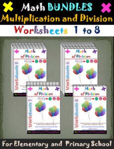 Math Multiplication and Division BUNDLES – Math Worksheets – Math Word ...