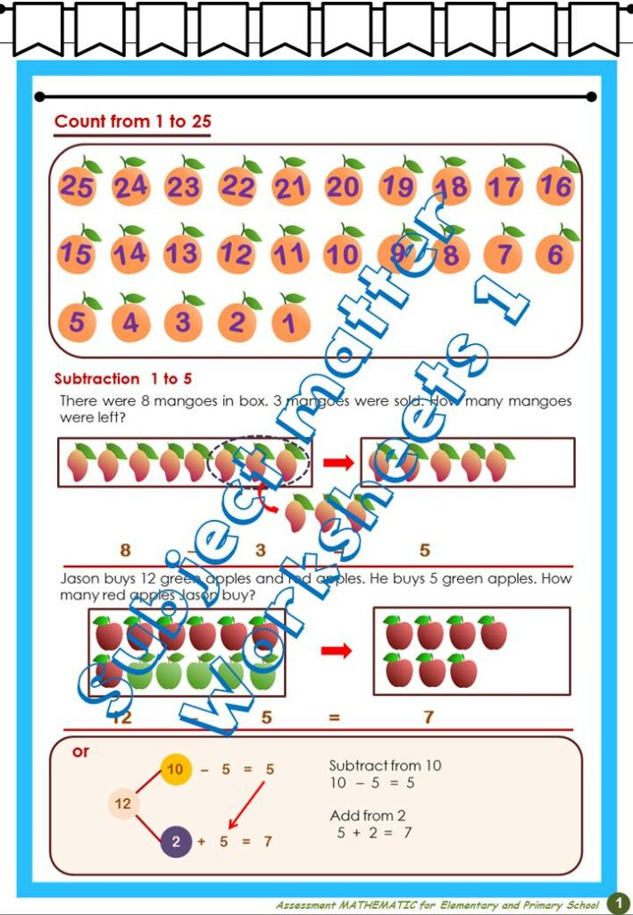 Math Subtraction Worksheets – Math Subtraction Free Download ...