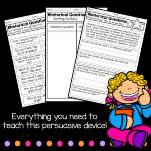 Rhetorical Questions Worksheets | Made By Teachers